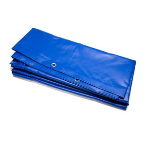Rally PVC Ground Sheet 3.5m x 6m Blue 570gsm | Midnight Motorsport