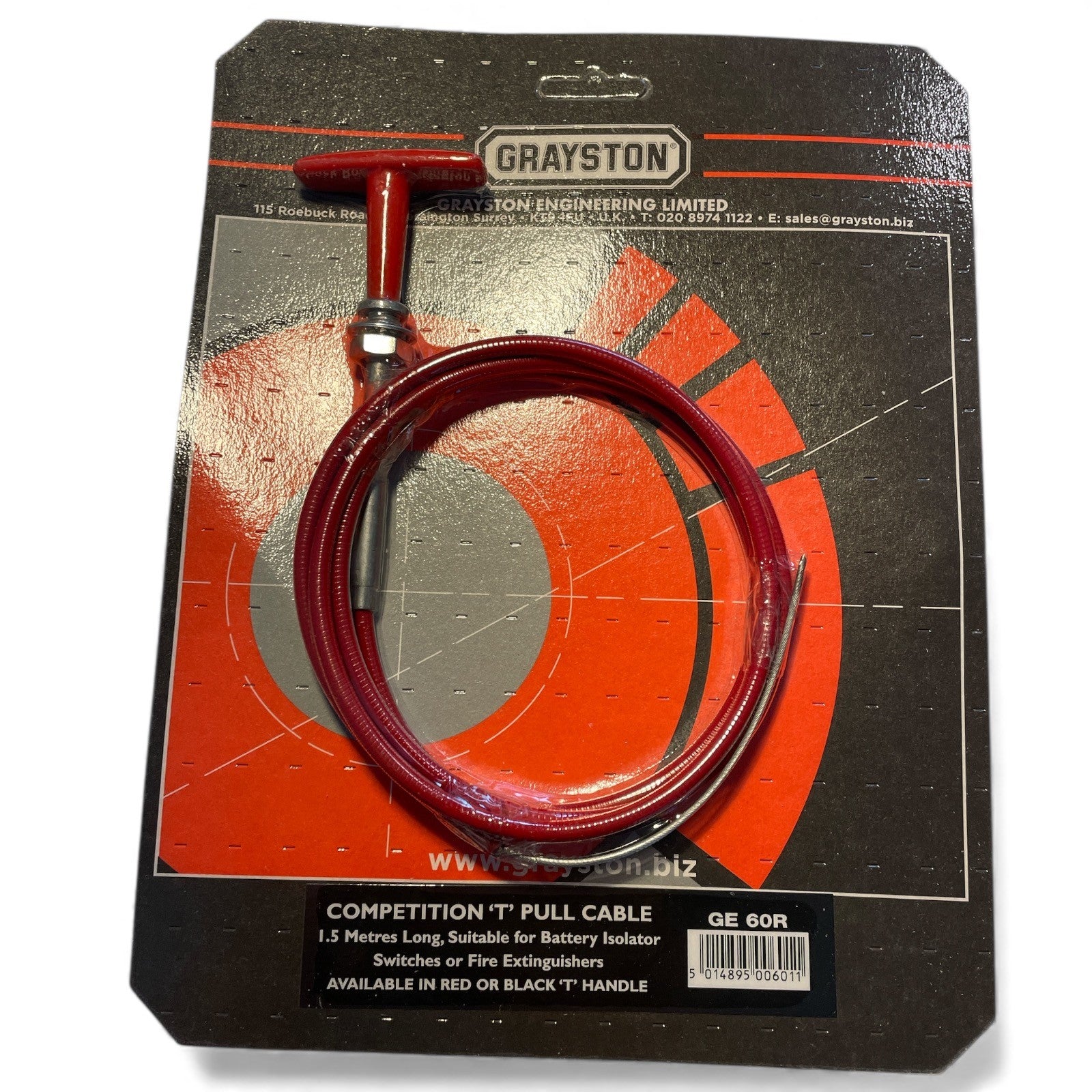 Motorsport Red Pull Cable Fire Extinguisher Battery Isolator | Midnight ...